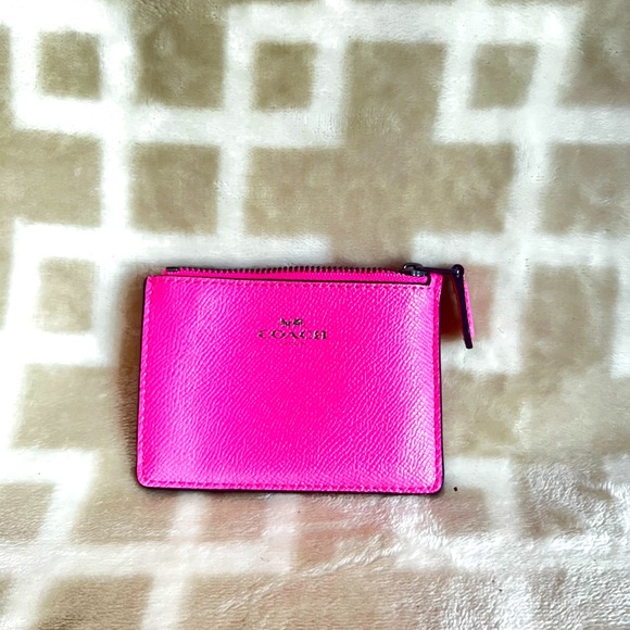 Coach | Accessories | Coach Hot Pink Card Holder | Poshmark